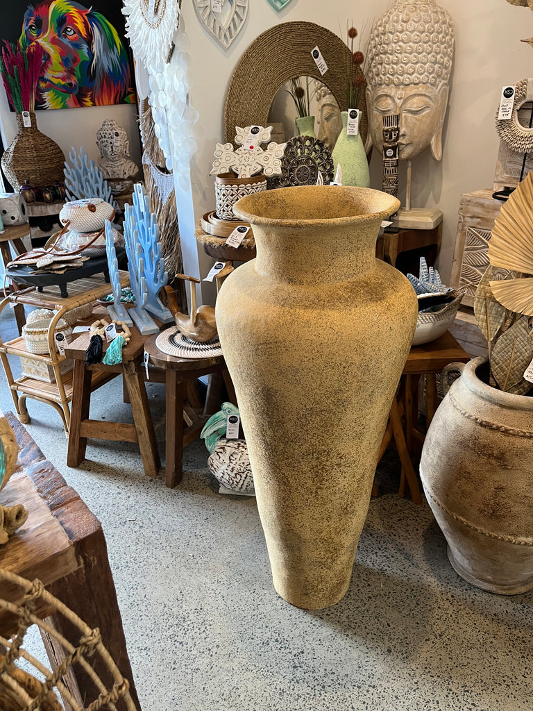 Rustic terracotta vase 100cm – Bali Beach Beyond