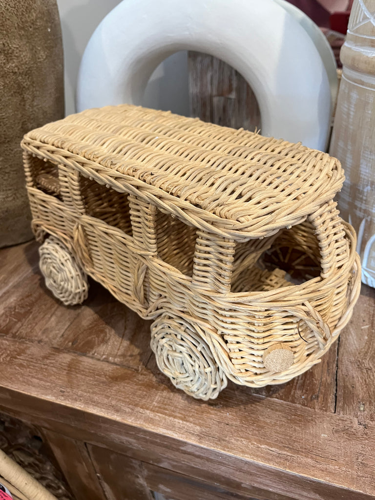 Rattan toy car / van – Bali Beach Beyond