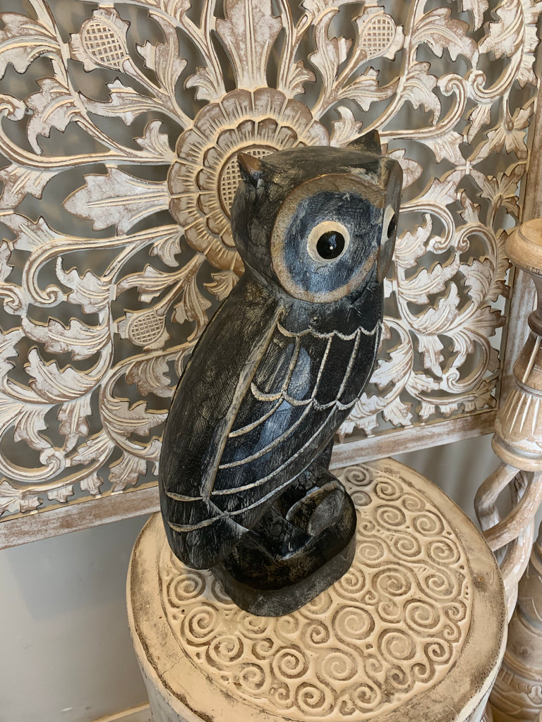 Timber owl. Black. – Bali Beach Beyond
