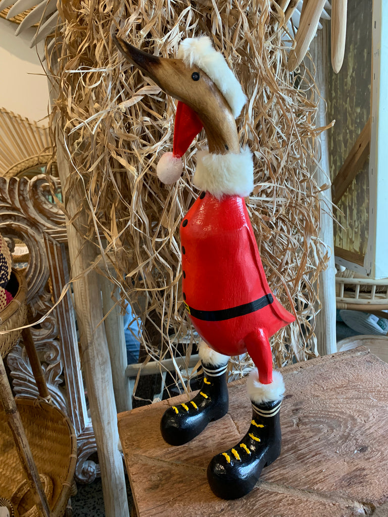 Christmas Santa duck 43cm h – Bali Beach Beyond