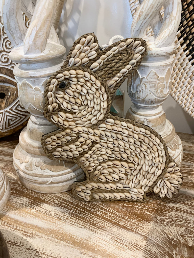 Shell rabbit bunny hanging / decoration – Bali Beach Beyond