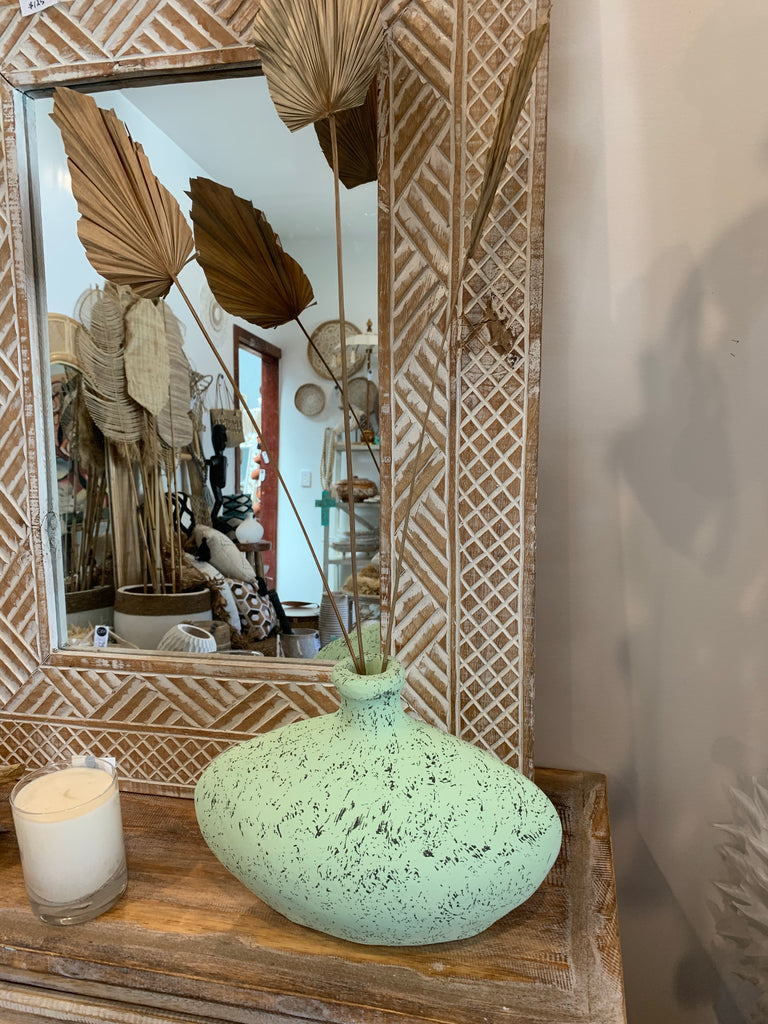 Green Terracotta vase. L – Bali Beach Beyond
