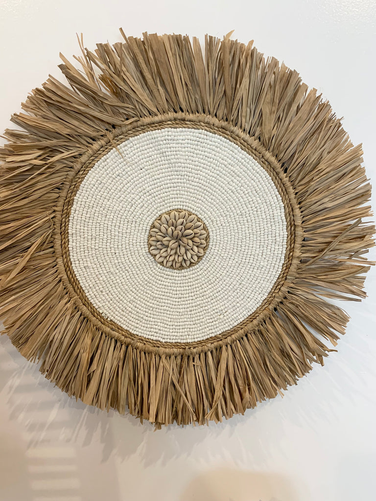 45cm raffia juju with shell detail – Bali Beach Beyond